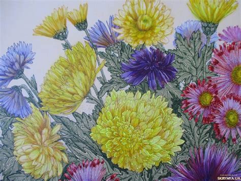 Купити Осінній букет малюнок Skrynya Ua