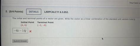 Solved Find The Component Form Of V Where U Ij And Chegg Com