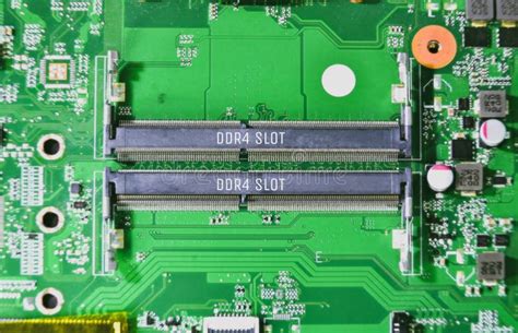 RAM Random Access Memory DDR Slot Stock Image Image Of Engineering Board