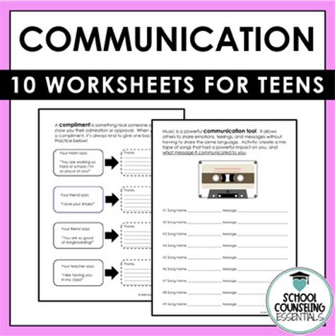 Effective Communication Worksheets