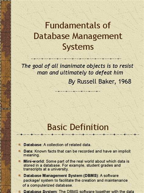 Fundamentals Of Databases Pdf Conceptual Model Data Model