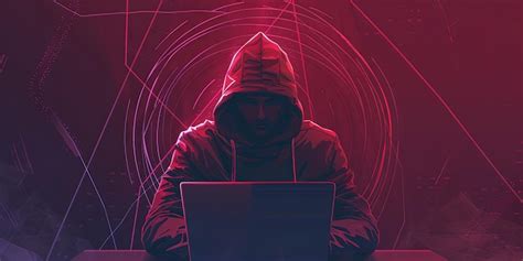 Futuristic Hacker In Polygonal Digital Network Premium Ai Generated Image