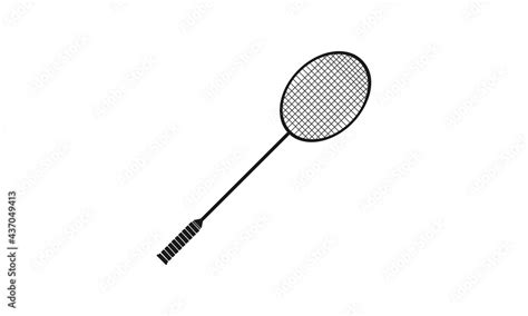 Badminton Racket Vector Design Stock Vector Adobe Stock Badminton Racket Vector Design Stock Vector Adobe Stock