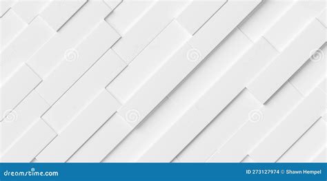 Random Shifted Diagonal White Long Rectangle Cubes Geometrical Background Wallpaper Banner