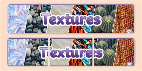Textures Photo Display Banner Twinkl Ks1 Teacher Made
