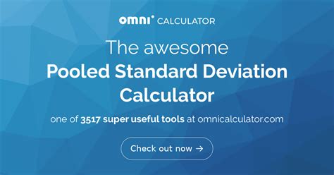 Pooled Standard Deviation Calculator