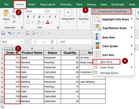 Conditional Formatting Based On Another Cell With Multiple Values