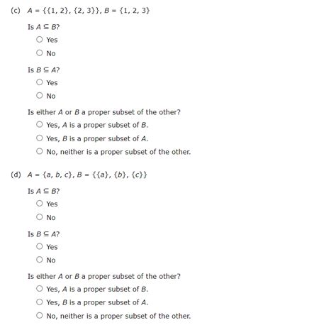 Solved In Each Of A F Answer The Following Questions