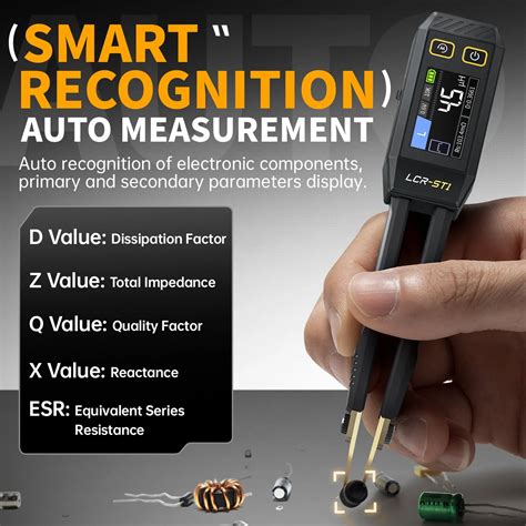 Fnirsi Lcr St1 Mini Smart Tweezer Lcr Smd Esr Tester Fnirsi