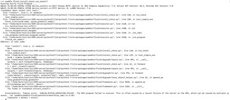 使用paddle 200报错 Cublas Error `cublasstatusexecutionfailed