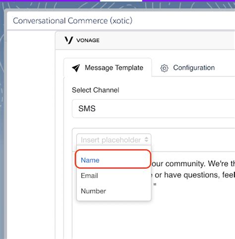 Vonage Conversational Commerce For Salesforce Marketing Cloud Vonage