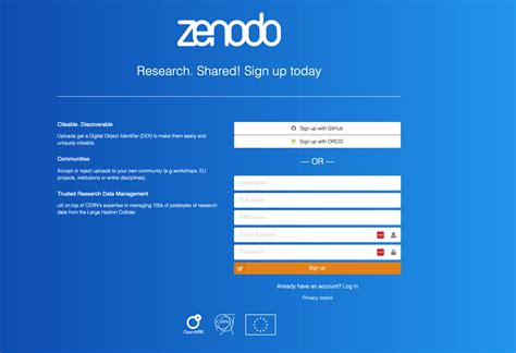 Ui Missing Githuborcid Option In Sign Up Page · Issue 116 · Zenodozenodo Rdm · Github