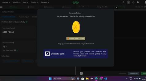 Shivanshu Solanki On Linkedin Geekstreak2024 Deutschebank Potd Day15 Problemsolving Streak