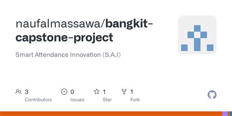 GitHub Naufalmassawa Bangkit Capstone Project Smart Attendance Innovation S A I