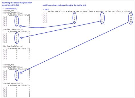 R How To Insert Matrix Columns Into Matching List Columns Stack Overflow