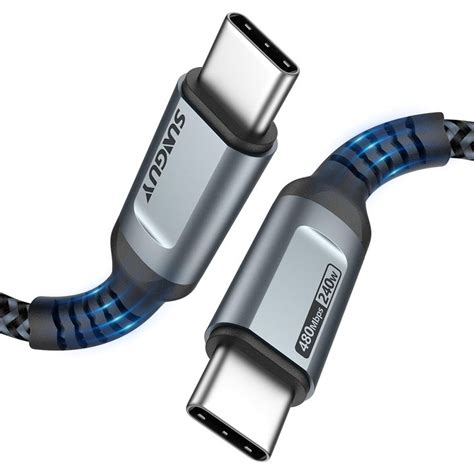 Sunguy 240w Usb C To Usb C Cable 1 5ft Usb C Charger Cable Short Usbc