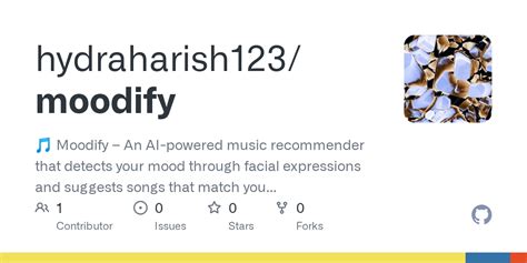 Github Hydraharish123moodify 🎵 Moodify An Ai Powered Music