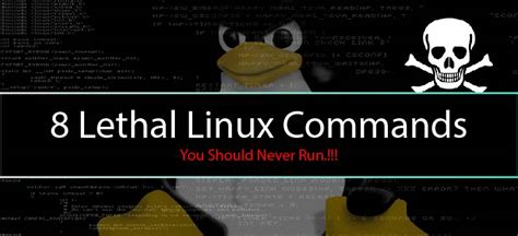 8 Lethal Linux Commands You Should Never Run Dangerous Linux Commands