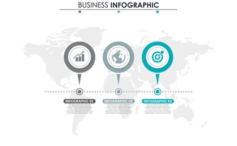 비즈니스 데이터입니다 프로세스 차트입니다 그래프 3 단계 옵션 부품 또는 프로세스 다이어그램의 추상 요소 프레 젠 테이 션에 대 한 벡터 비즈니스 템플릿입니다
