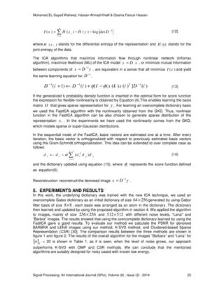 Image Denoising Based On Sparse Representation In A Probabilistic Framework PDF Photo