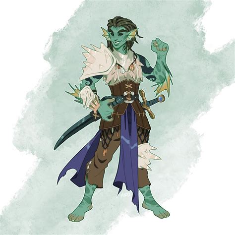 Earwyn The Merfolk Swashbuckler Rogue 🐠🐚⚔️ Thank You Hannah Dnd