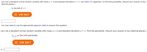 Solved Let Z ﻿be A Standard Normal Random Variable With Mean