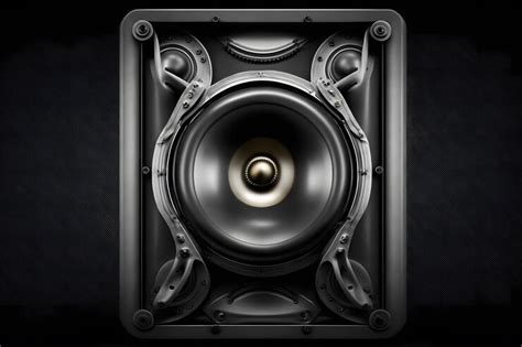 Premium Ai Image Subwoofer Dynamic Membrane Or Sound Speaker Neural Network Ai Generated