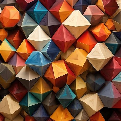 Premium Ai Image Pattern Platonic Solids