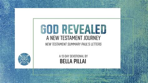 God Revealed A New Testament Journey Part 6