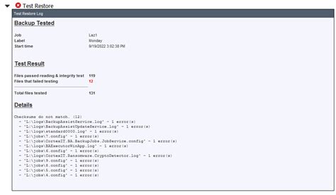 Test Restore Backupassist Test Restore Backupassist