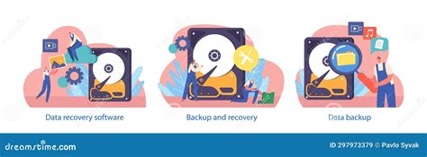 Isolated Elements With Characters Perform Backup And Data Recovery