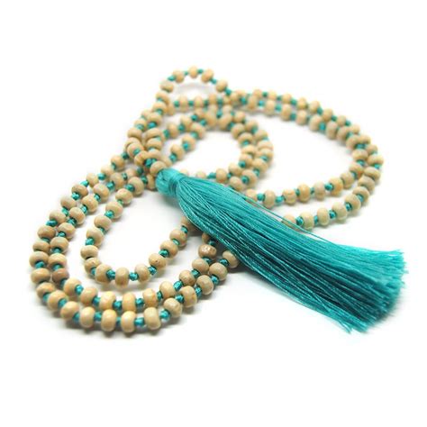 Tassel Necklace Turquoise Bungalow Room
