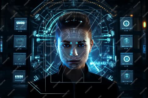 Premium Ai Image Biometric Security System Using Facial Recognition Generative Ai