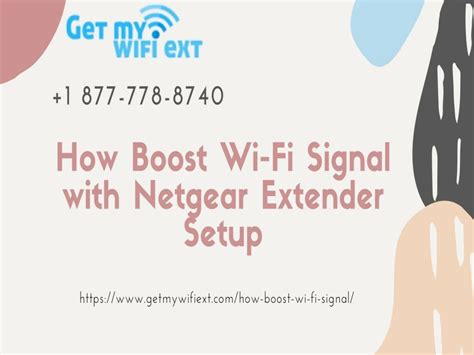 PPT How Boost WiFi Signal With Netgear WiFi Range Extender PowerPoint Presentation ID