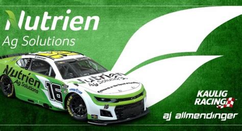 Nutrien Ag Solutions Continues Partnership With Kaulig Racing Aj