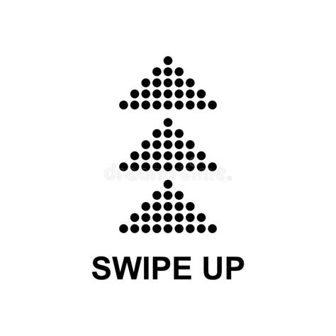 Swipe Up Internet Button Online Web Design Arrow Move Icon Vector