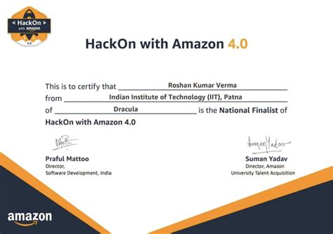 Hackonwithamazon Hackathon Teamdracula Innovation Tech Gratitude Learning Roshan Kumar