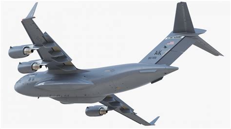 3d Boeing C17 Globemaster Iii Transport Aircraft Rigged For Maya 3d