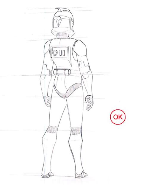 How To Draw A Clone Trooper Step By Step Drawing Guide By Dawn Artofit