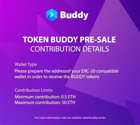 buddy ico pre sale is now live the pre sale is now live 🔥 get 40