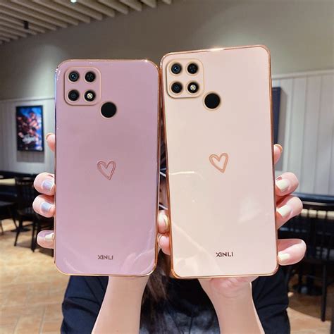 Funda De Silicona Cuadrada Con Corazón De Amor Para Xiaomi Redmi C A T C A Redmi C