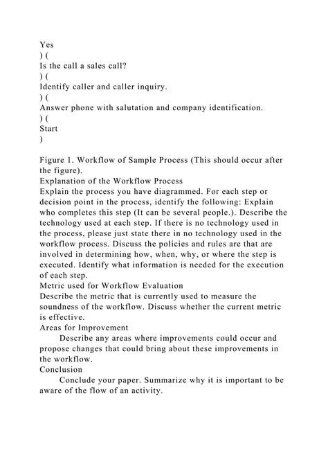 Sample Workflow Of Answering A Telephone In An Officeinform Docx Healthcare Industry Industries