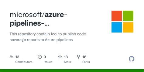 Github Microsoftazure Pipelines Coveragepublisher This Repository Contain Tool To Publish