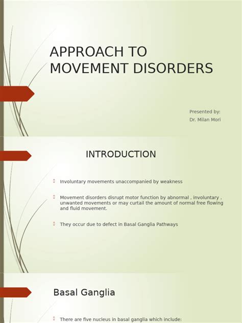 approach to movement disorders and dbs pdf basal ganglia diseases