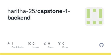 github haritha 25 capstone 1 backend