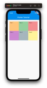 Flutter GridView Tutorial