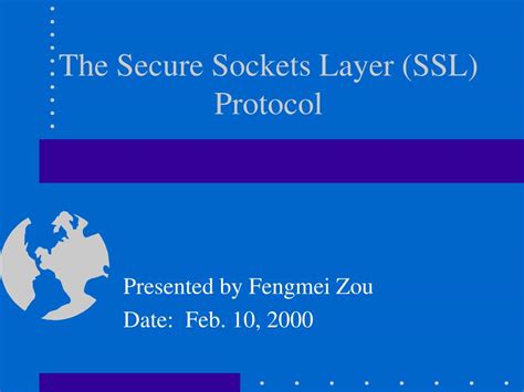 PPT The Secure Sockets Layer SSL Protocol PowerPoint Presentation Free Download ID 293276