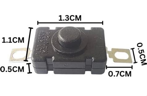 Self Locking Switch Dc 260v 15 A Tactile Tact Switch 2pin On Off Push