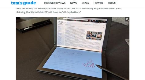 Laptop Lipat Lenovo The Foldable Thinkpad X Blog Muha