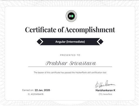 Angular Intermediate Hackerrank Certification Prakhar Srivastava
